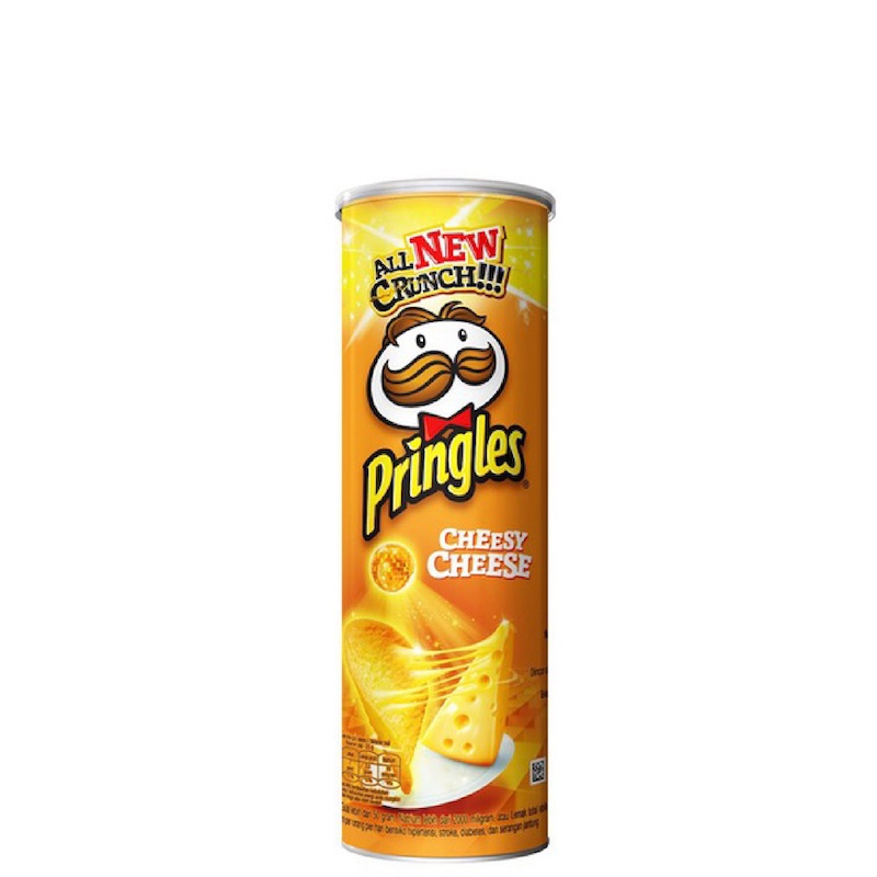 Jual Pringles Keripik Kentang Cheesy Cheese 107 gr | Shopee Indonesia