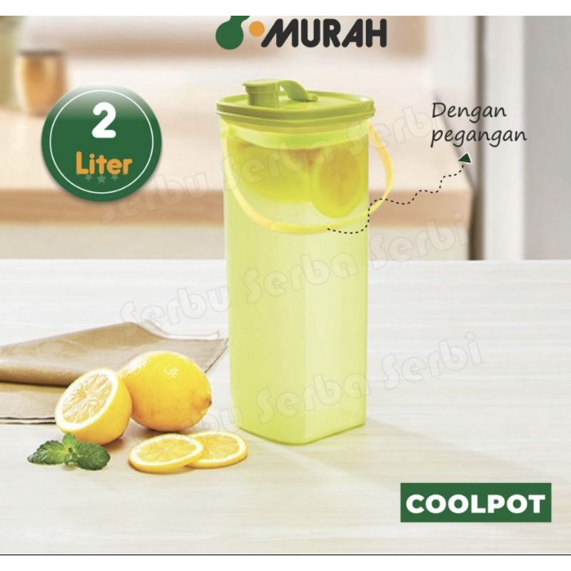 Jual Botol Minum Air Kulkas 2 Liter Cool Pot MIZU 2L 2000ML Tutup Dgn Pegangan x | Shopee Indonesia