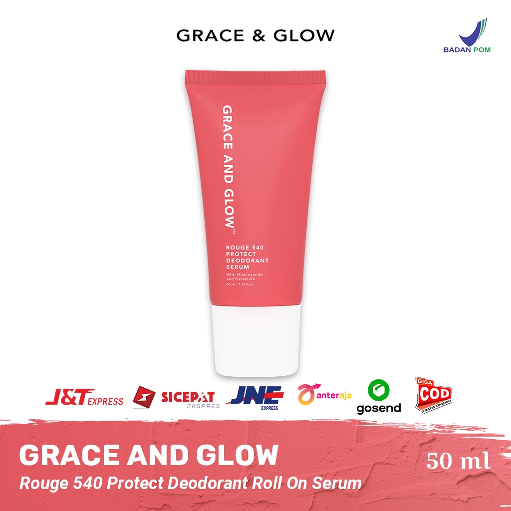 Jual GRACE AND GLOW Rouge 540 Protect Deodorant Roll On Serum 50 ml ...