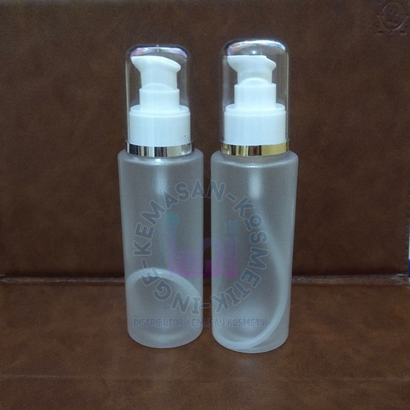 Jual Botol pump tritmen 100 ml rf frosted tutup putih fullcap (bulat) | Shopee Indonesia