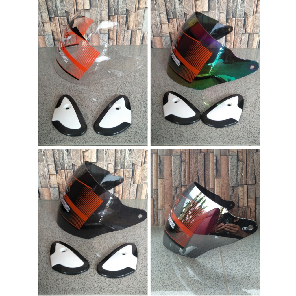 Jual Kaca Helm GM evo || Kaca Helm Smoke Bening Iridium Pelangi Iridium ...