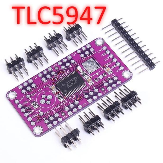 Jual TLC5947 12-Bit 24-Channel LED Driver PWM Module w/ Internal Oscillator lisuin90 Kualitas ...