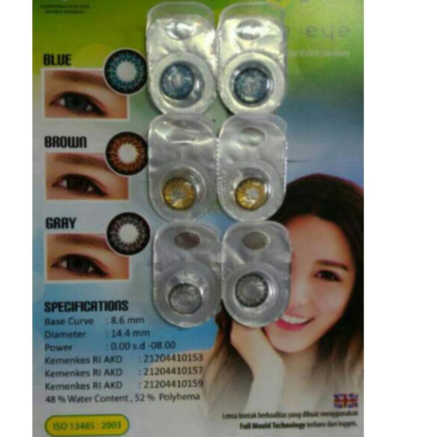 Jual SHOPEE MALL Softlens cute eyes big eyes umtuk MATA NORMAL free ...