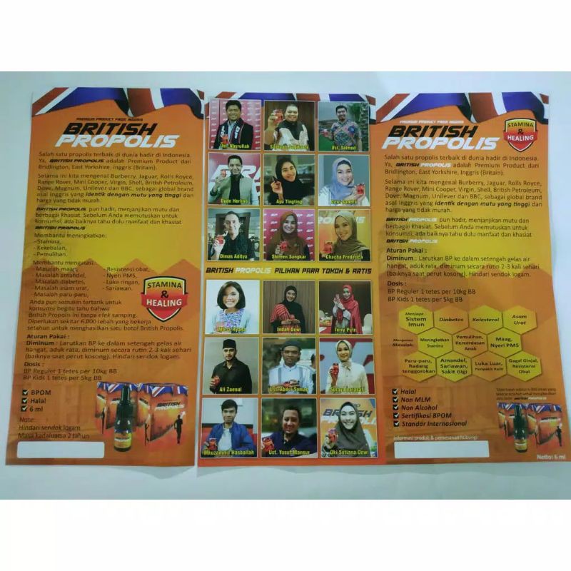 Jual BRITISH PROPOLIS ORIGINAL (BROSUR) | Shopee Indonesia