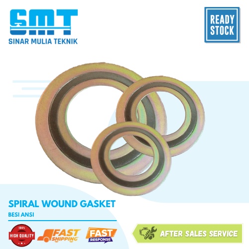Jual 1 Inch Spiral Wound Gasket (SWG) Besi ansi 600 | Shopee Indonesia