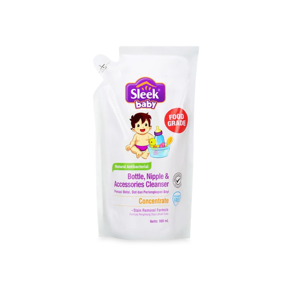 Jual SLEEK BABY REFILL CUCI BOTOL DOT DAN PERLENGKAPAN BAYI 900ML ...