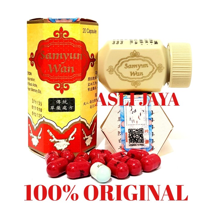 Jual SAMYUNWAN WISDOM ORIGINAL - SAM YUN WAN (BARCODE) KHASIAT JOSS ...