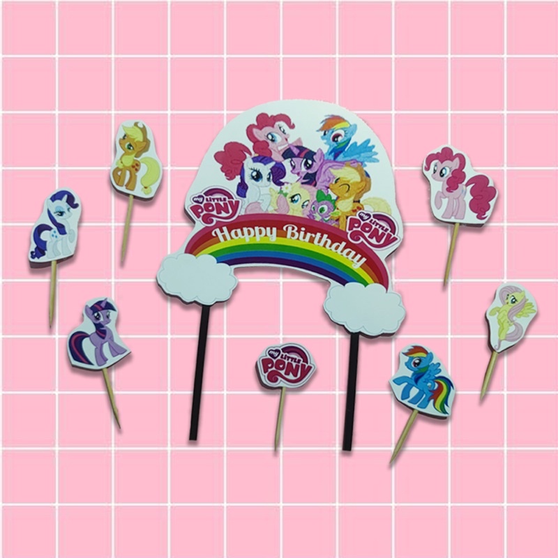 Jual Cake Topper LITTLE PONY / Topper Kue LITTLE PONY / Hiasan Kue KUDA ...
