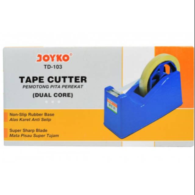 Jual Tape Dispenser Tempat Isolasi Besar Kecil JOYKO TD-103 Tajam Dual ...