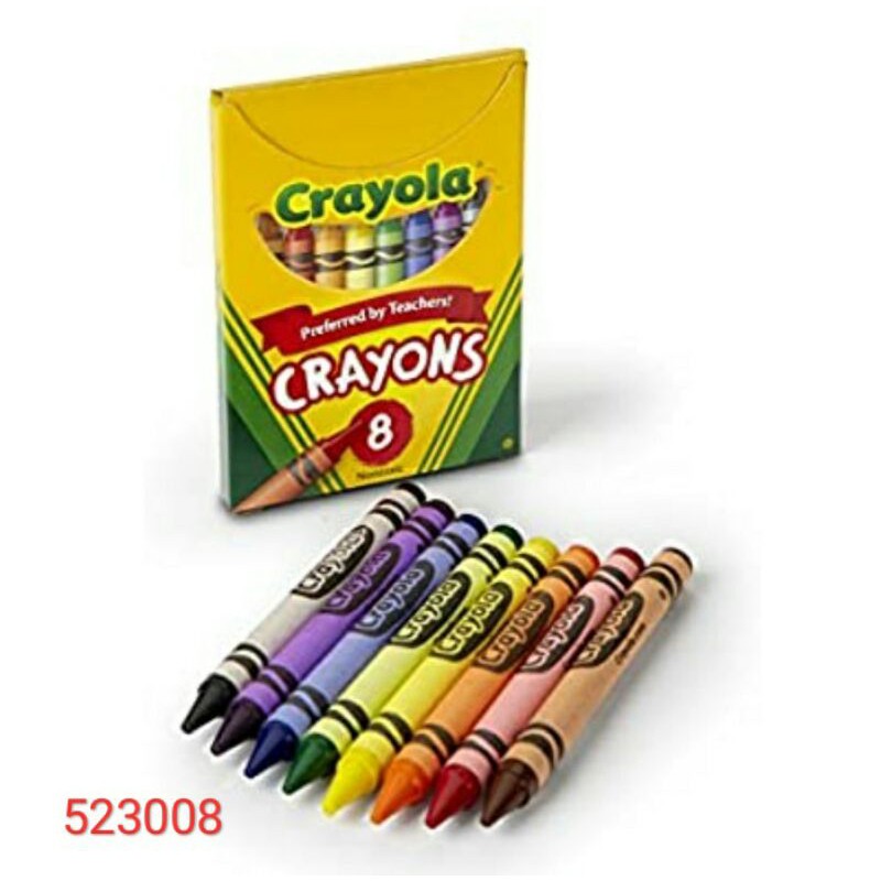 Jual Crayola Crayons 8 Colors Washable Original | Shopee Indonesia