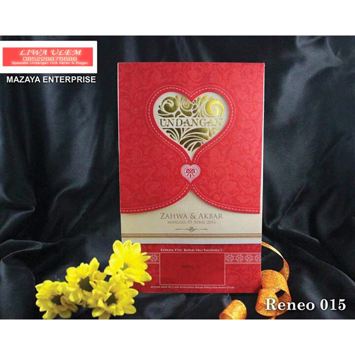 Jual undangan unik bentuk love merah | Shopee Indonesia