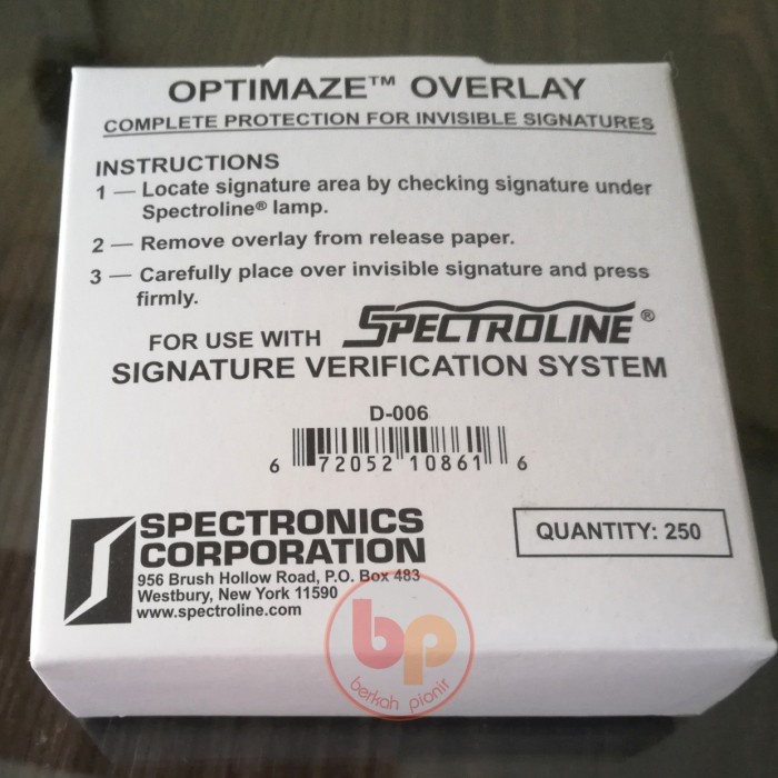 Jual Overlay Spectroline sticker tanda tangan buku tabungan | Shopee ...