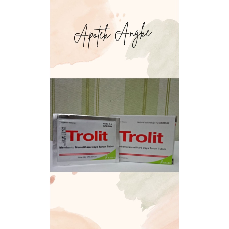 Jual TROLIT GRANUL @ 6 SACHET PER BOX | Shopee Indonesia