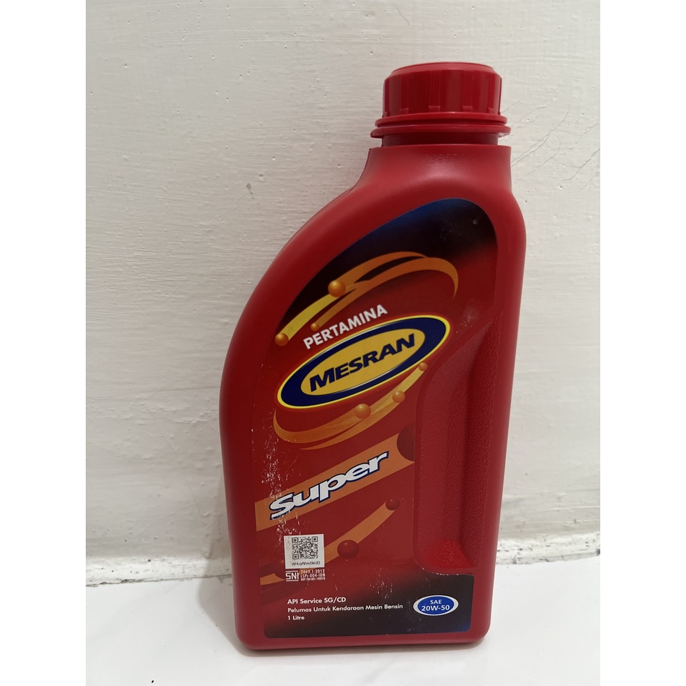 Jual Pertamina MESRAN SUPER ENGINE OIL 20W-50 1LITER | Shopee Indonesia