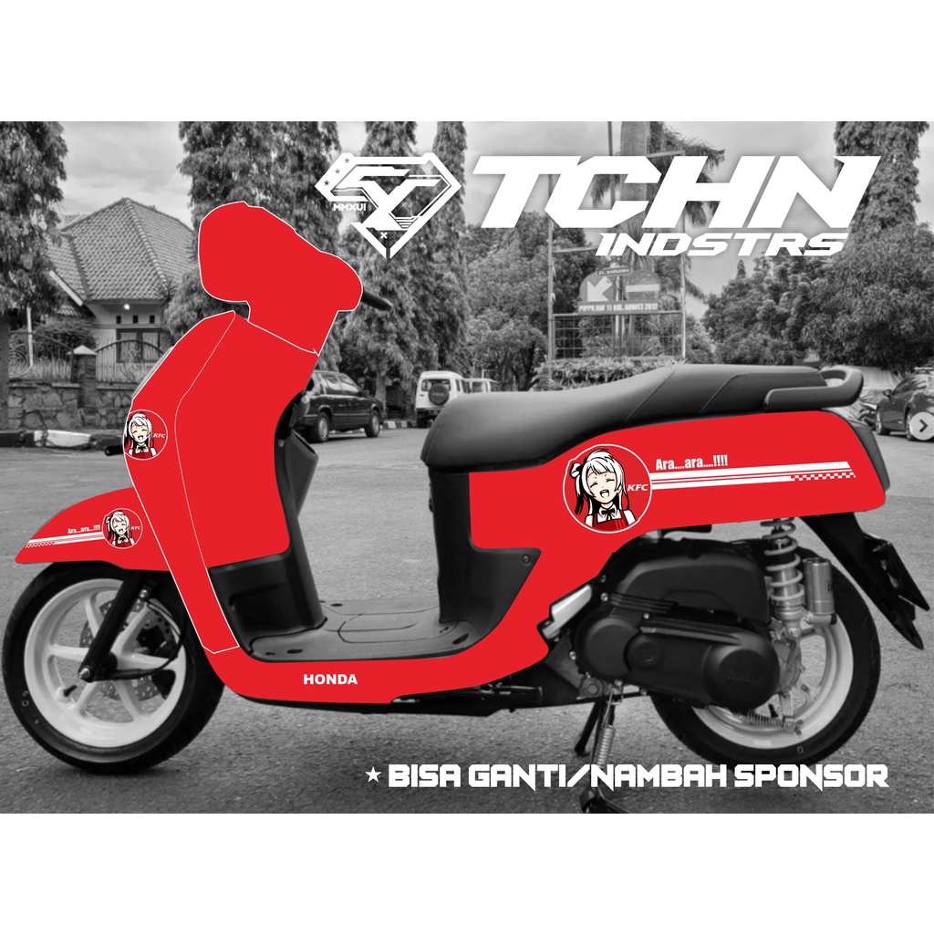 Jual STRIPING DECAL STIKER YAMAHA FAZIO SIMPLE | Shopee Indonesia