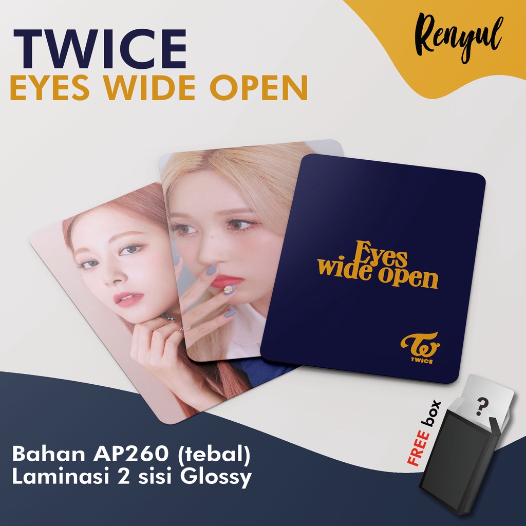 Jual [ISI 25] PHOTOCARD TWICE EYES WIDE OPEN | Shopee Indonesia