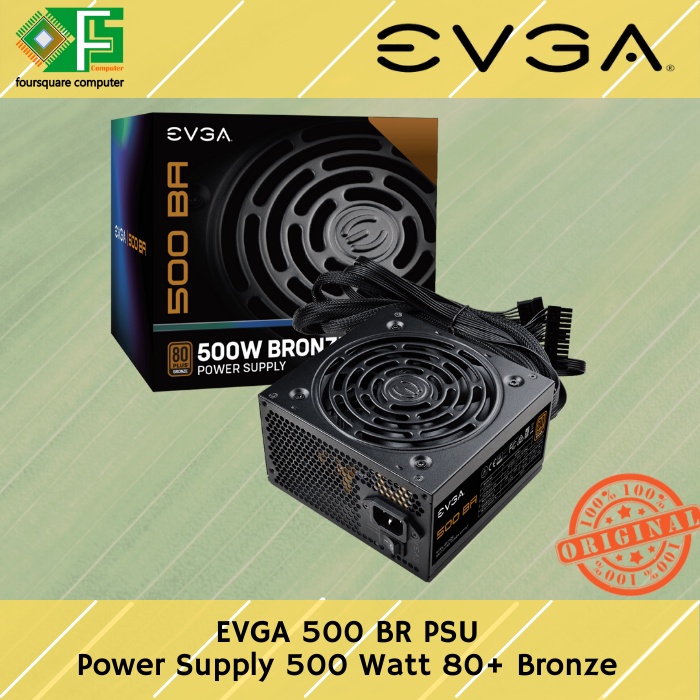 Jual Power Supply EVGA 500W BR PSU 500 Watt 80 Plus Bronze Resmi ...