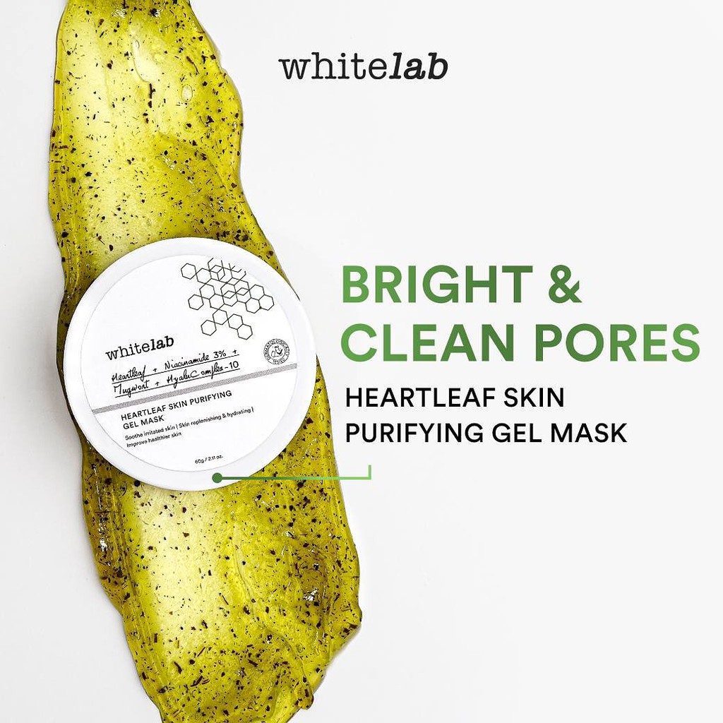 Jual Whitelab Heartleaf Skin Purifying Gel Mask / Masker Atasi Dan ...