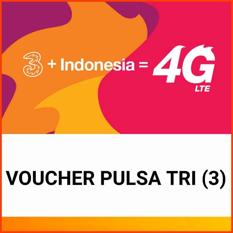 Jual Voucher Fisik Pulsa 3 (Tri) | Shopee Indonesia