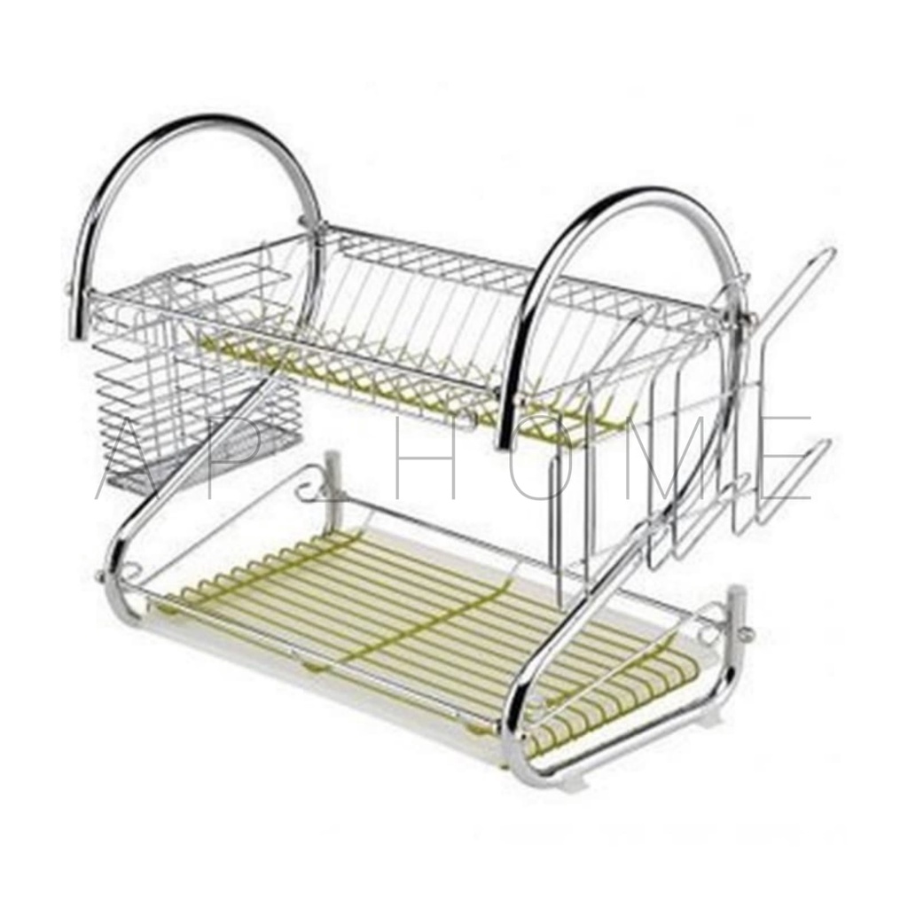 Jual Rak Piring Stainless Steel 2 Susun | Shopee Indonesia