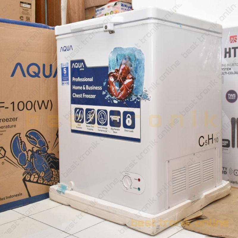 Jual freezer box aqua aqf 100 chest freezer | Shopee Indonesia