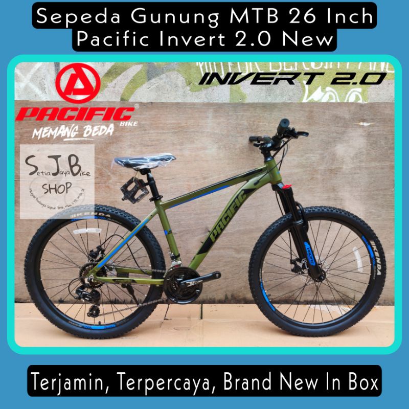 Jual Sepeda Gunung MTB 26 Inch PACIFIC INVERT 2.0 New Alloy 3x7 Speed ...