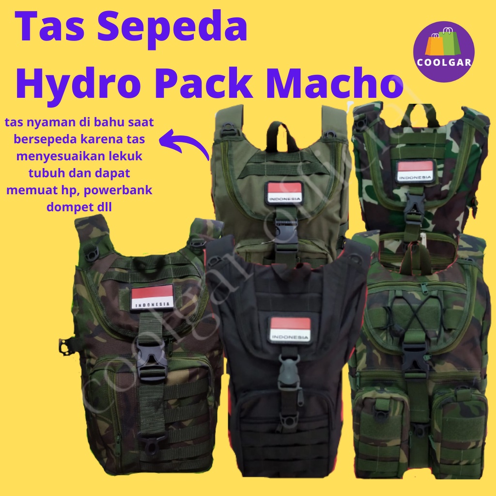 Jual Tas Punggung Sepeda Army Semi Anti Air Balap Hydropack untuk ...