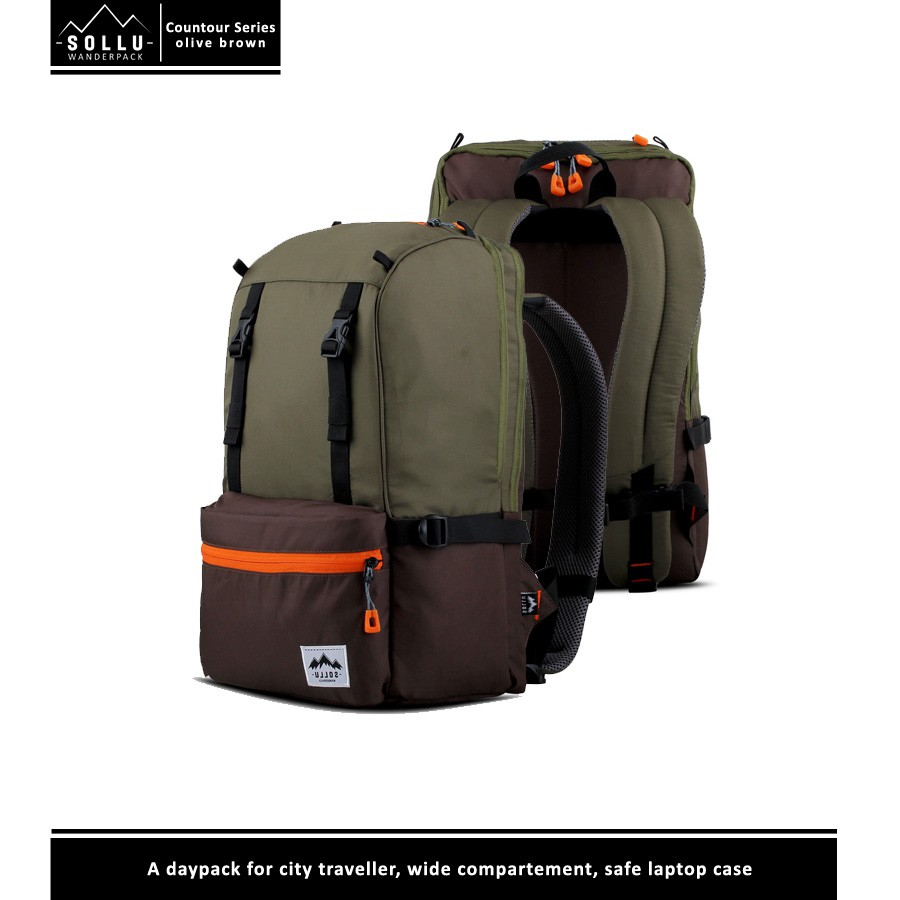 Jual Sollu- Wanderpack CONTOUR Olive Green | Shopee Indonesia