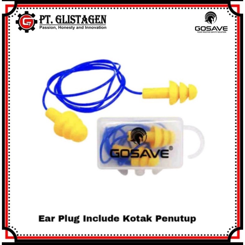Jual Earplug Ultrafit Corded Include Kotak penutup safety Telinga Ear ...