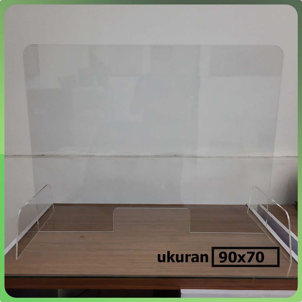 Jual Sekat Meja Anti Corona 90x70 - Sekat Kasir, Sekat Teller, Sekat ...