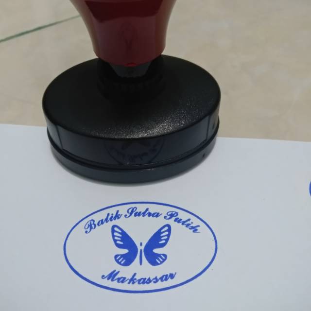 Jual Stempel Warna Oval Pakai Logo | Shopee Indonesia