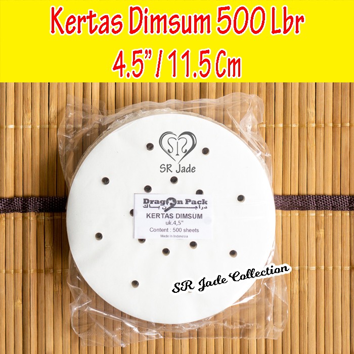 Jual Kertas Dimsum 4.5" 11,5 Cm 500 Lembar 4,5 Inci Dim Sum Paper ...