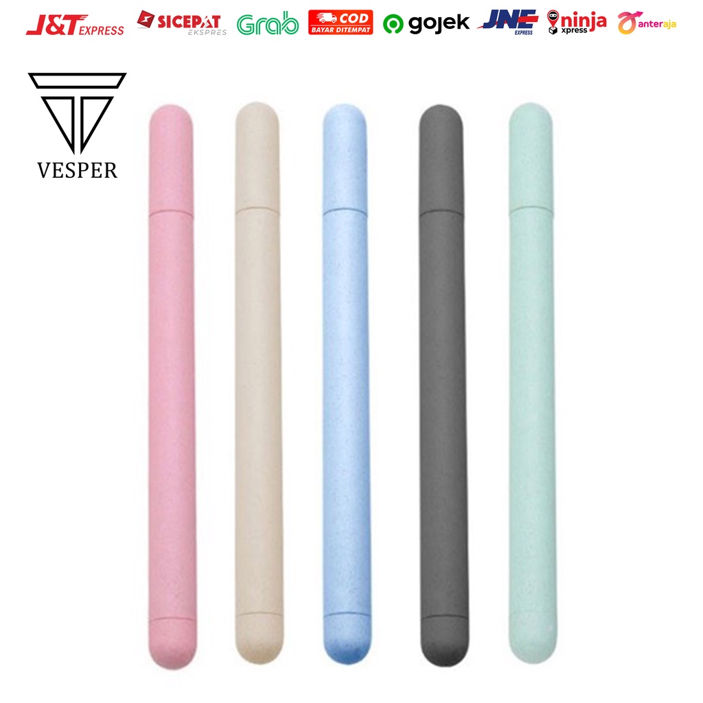 Jual tube case tempat sedotan stainless kaca / stainless straw glass ...