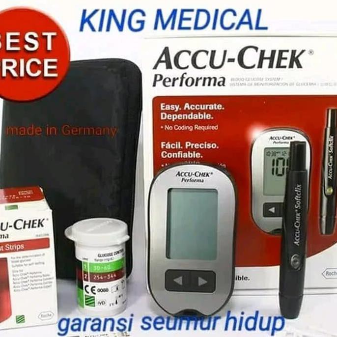 Jual Accu Check Performa Alat Tes Cek Gula Darah Made In German Accu ...