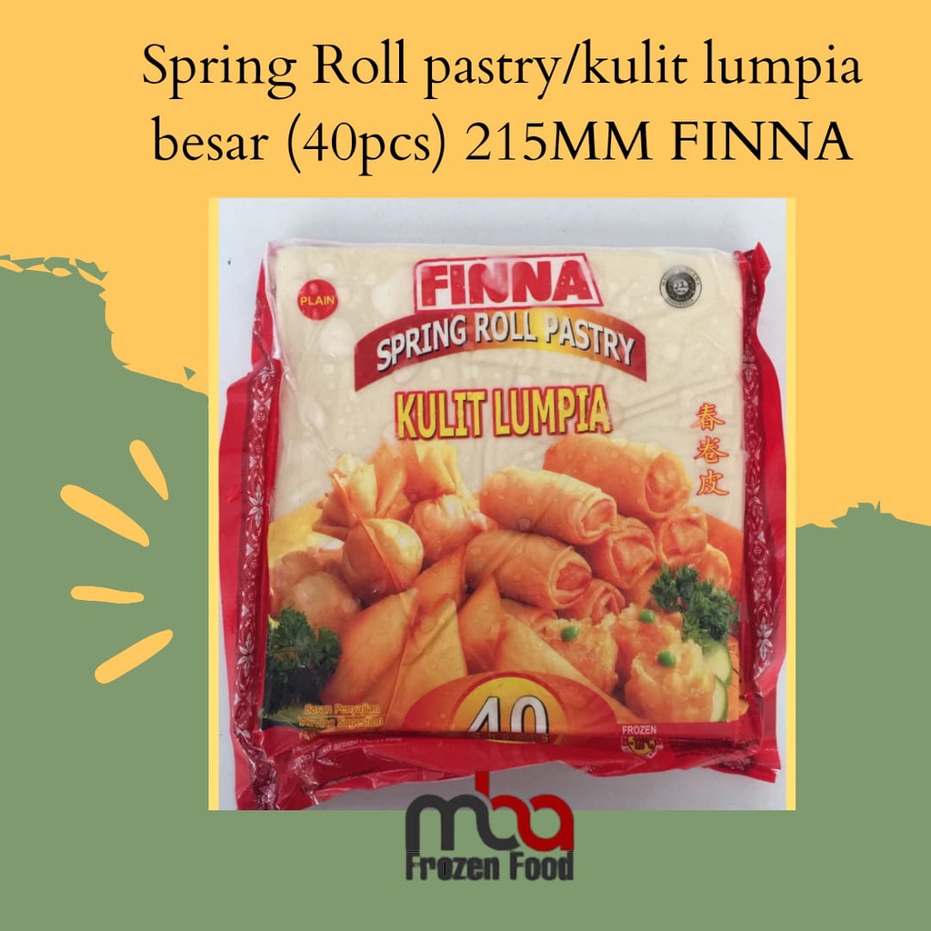 Jual Spring Roll Pastry / Kulit Lumpia Besar (40Pcs) 215MM Finna ...