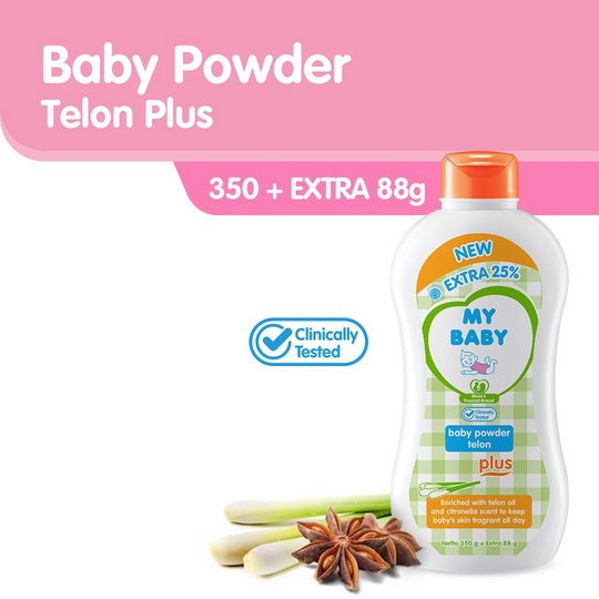 Jual Bedak Wangi Telon My Baby Powder Telon Plus 350gr Extra FIll 25% ...