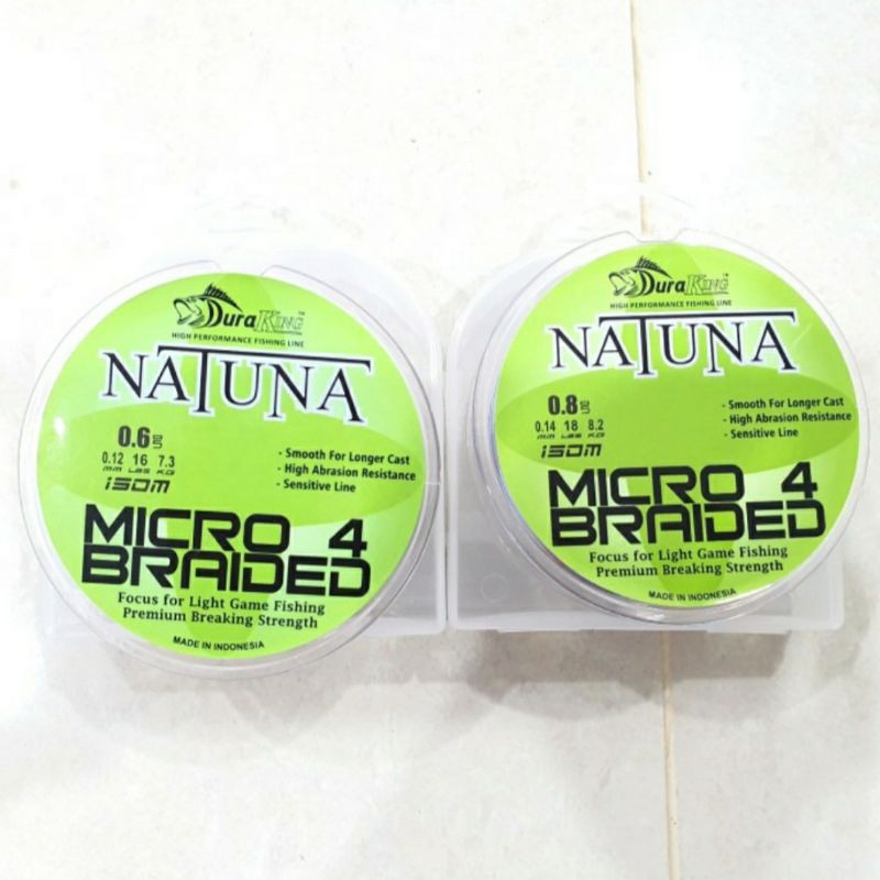 Jual Senar PE Duraking natuna micro 4 braided 150 m | Shopee Indonesia