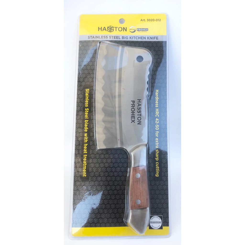 Jual PISAU DAGING STAINLESS STEEL HASSTON / BIG KITCHEN KNIFE STAINLESS ...