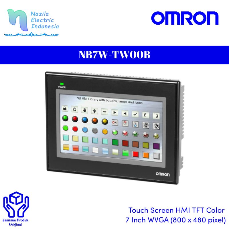 Jual Omron HMI Touch Screen NB7W-TW00B Monitor 7 Inch NB7WTW00B Original | Shopee Indonesia