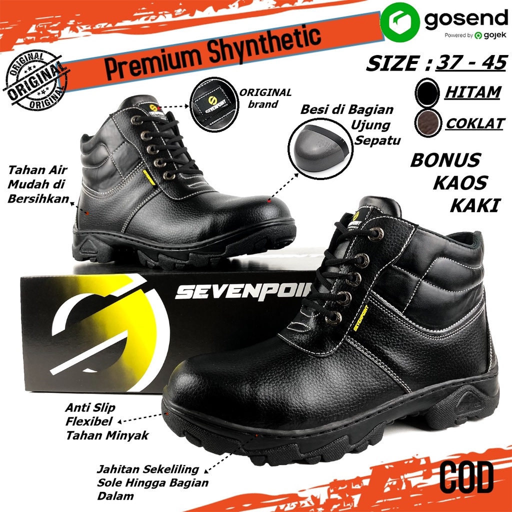 Jual Sepatu Safety Boot Original Sefty Shoes Septy Proyek Cowok ...