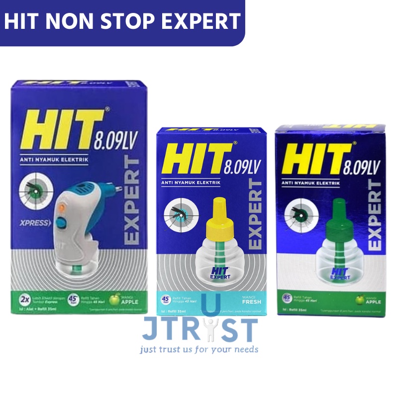 Jual Hit Non Stop Expert Anti Nyamuk Set & Refill | Shopee Indonesia