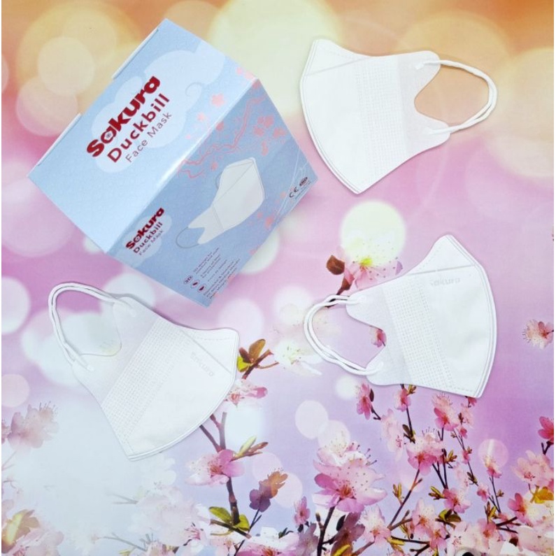 Jual Masker Duckbill Sakura 3 ply isi 50 pcs/box by Seven , Kemenkes ...