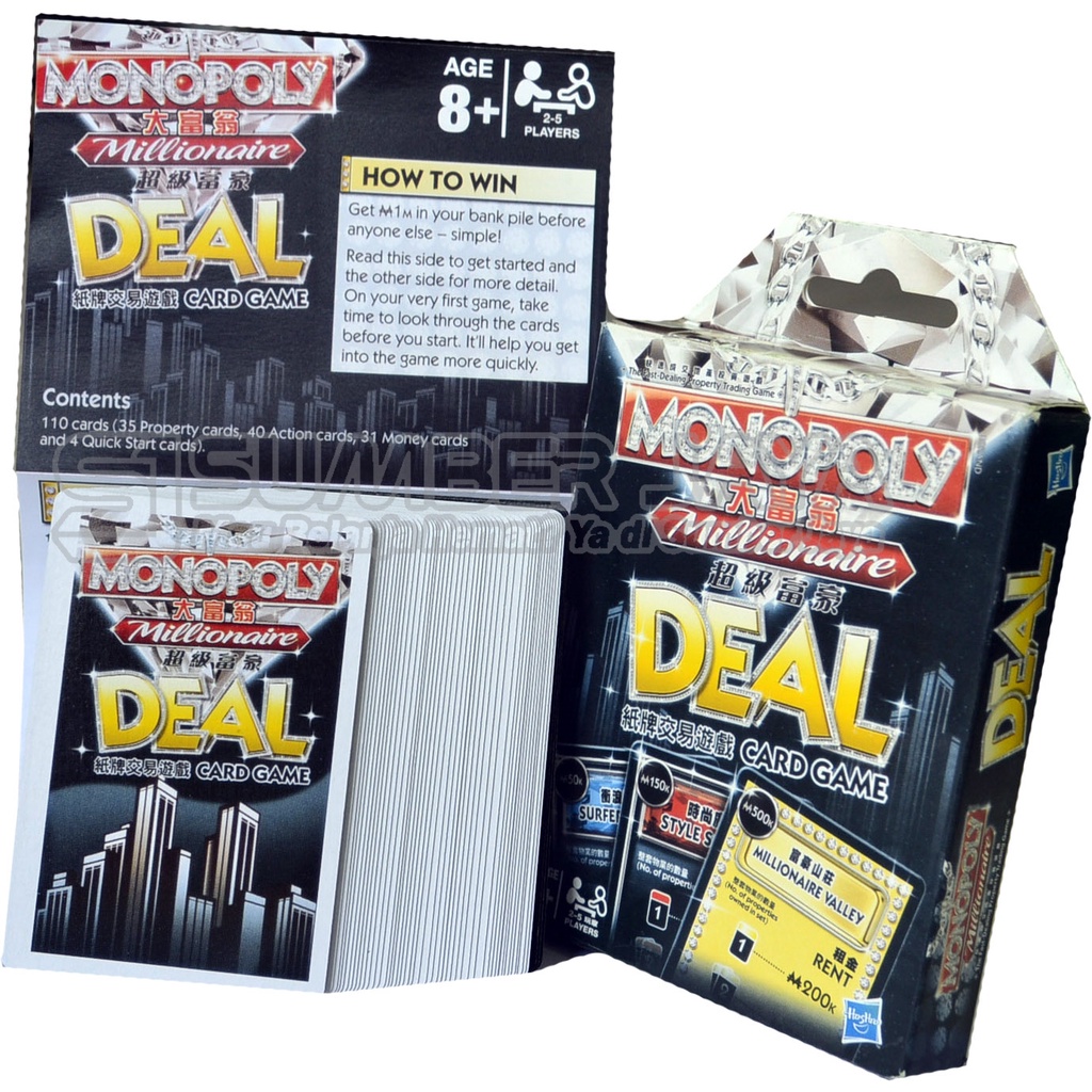 Jual KARTU MONOPOLY MILLIONAIRE CARD GAME | Shopee Indonesia