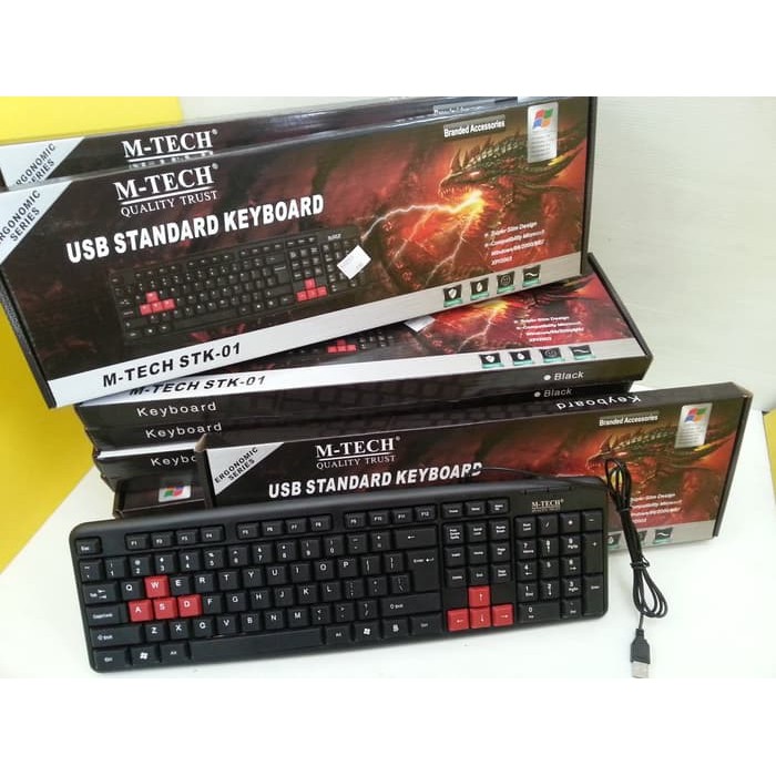 Jual Keyboard Komputer M-TECH STK-01 USB GARANSI 1 TAHUN Semarang ...