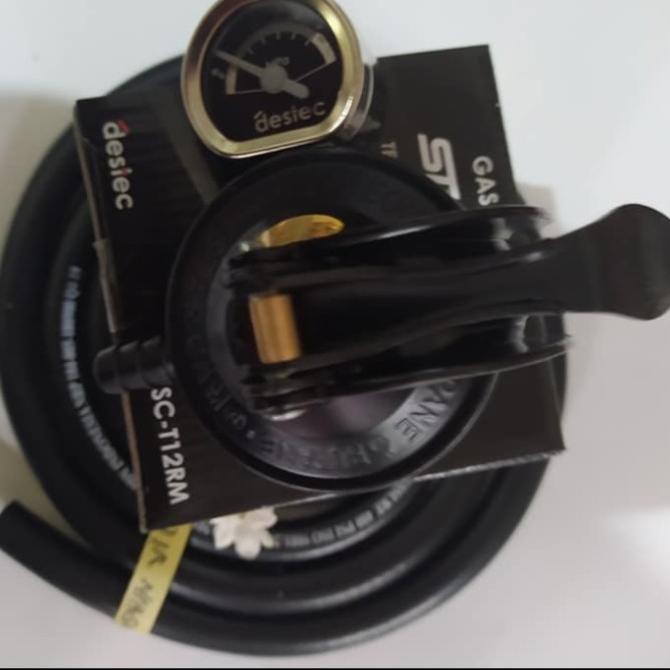 Jual Regulator Starcam Sc-T12Rm Black Selang Gas Lpg 400 Psi Dn Iso 9001 | Shopee Indonesia