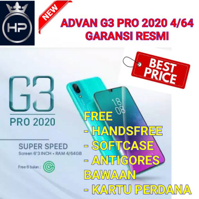 Jual NEW ADVAN G3 PRO 2020 & G3 PRO 4/64 GARANSI RESMI INDONESIA ...