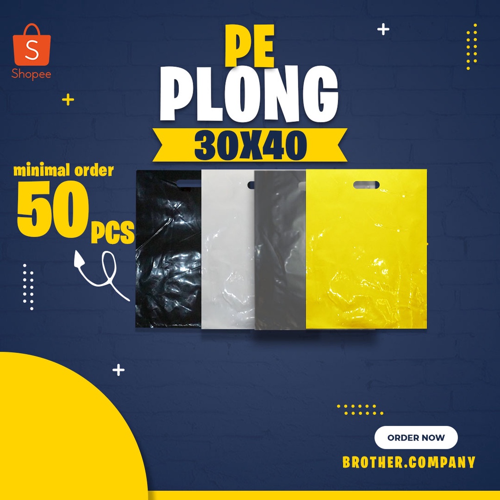 Jual Plastik Pe Plong Putih 30x40 CM (Min order 50 pcs),Plastik Plong ...