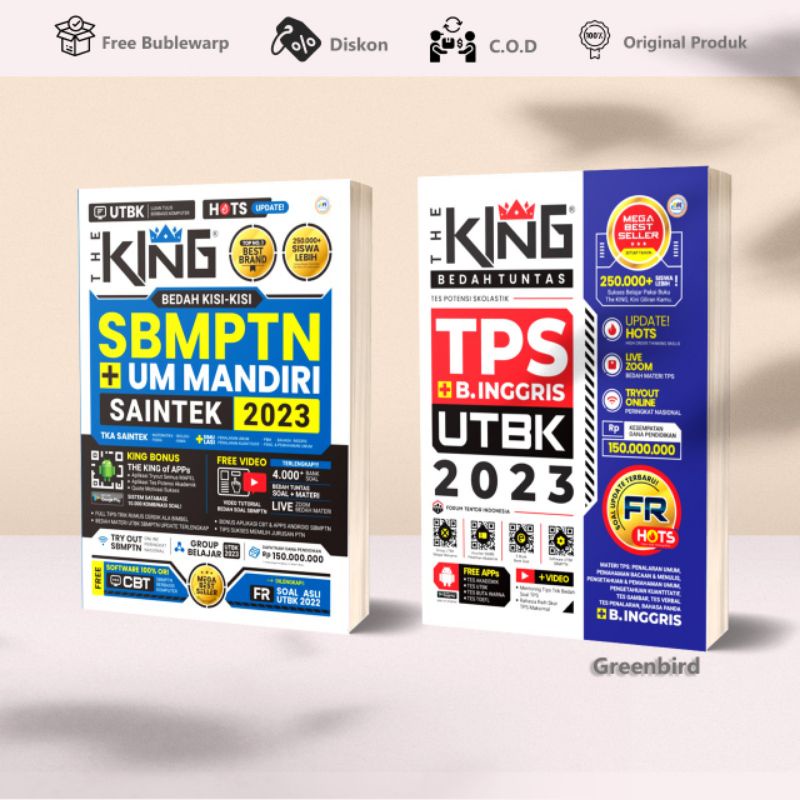Jual Buku Sekolah : The King SBMPTN UM MANDIRI SAINTEK 2022- 2023 MEGA BEST SELLER | Shopee ...