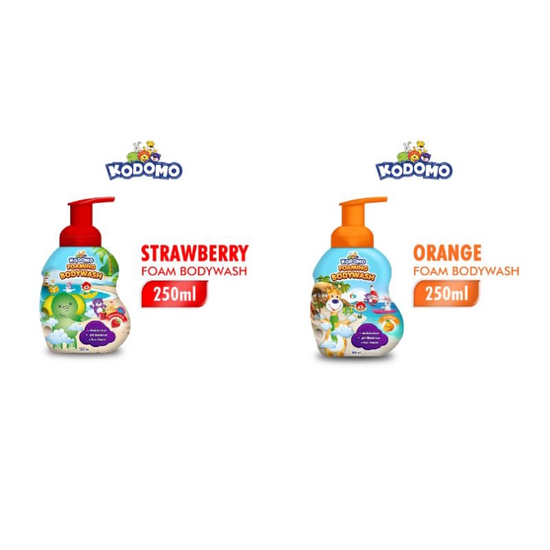 Jual Kodomo Body Wash Botol Foaming Strawberry / Orange - 250ml - Kodomo Shampoo Botol Foaming ...
