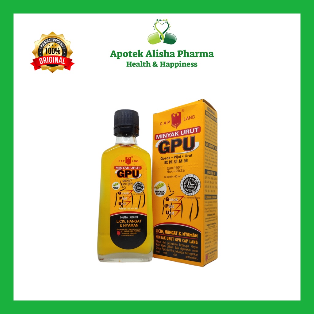 Jual GPU Minyak Urut Sereh CapLang 30/60/100ml - Minyak GPU Gosok Pijit ...